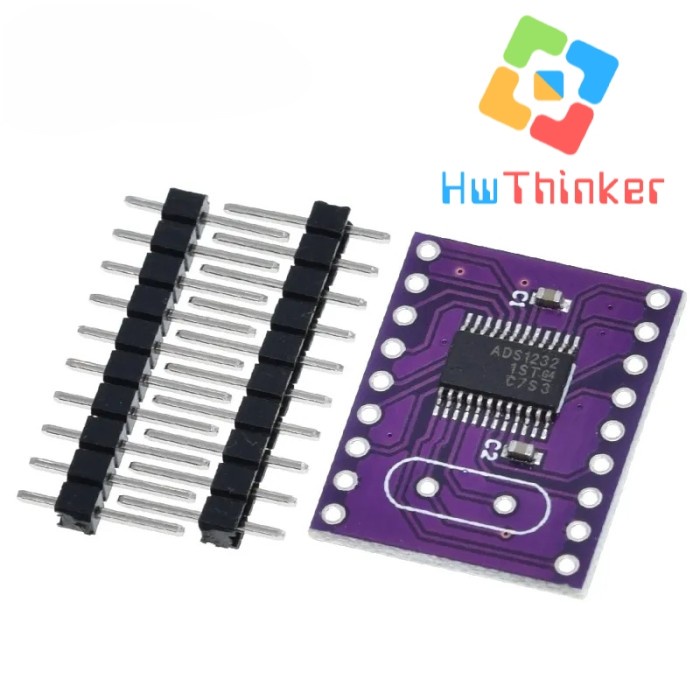 Jual ADS1232, 24 bit Ultra Low Noise Precision Delta Sigma ADC Module 3S | Shopee Indonesia