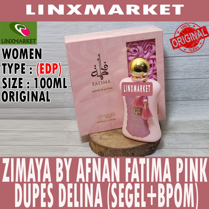 Jual ZIMAYA BY AFNAN FATIMA PINK EDP WOMEN 100ML (DUPES DELINA) SEGEL ...