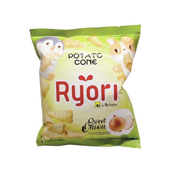 Jual RYORI Potato Cone Snack Sweet Onion [35 gr] | Shopee Indonesia