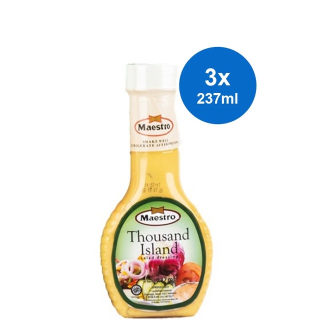 Jual Maestro Thousand Island Botol 237 mL x 3 | Shopee Indonesia