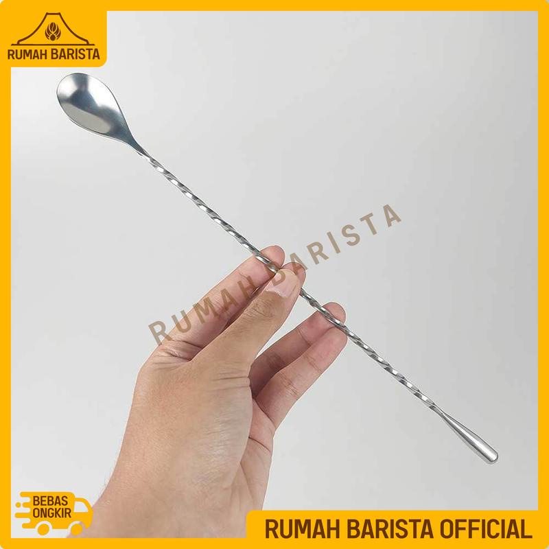 Jual Long Bar Spoon Silver Stainless Steel 30 cm Sendok Peralatan Aduk ...