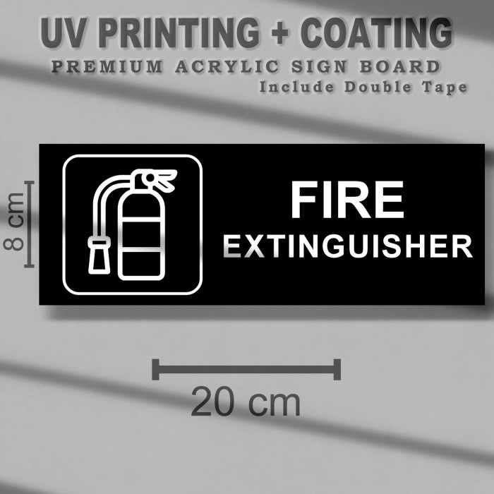 Jual FIRE Extinguisher Acrylic Sign Board- Akrilik Pemadam Kebakaran ...