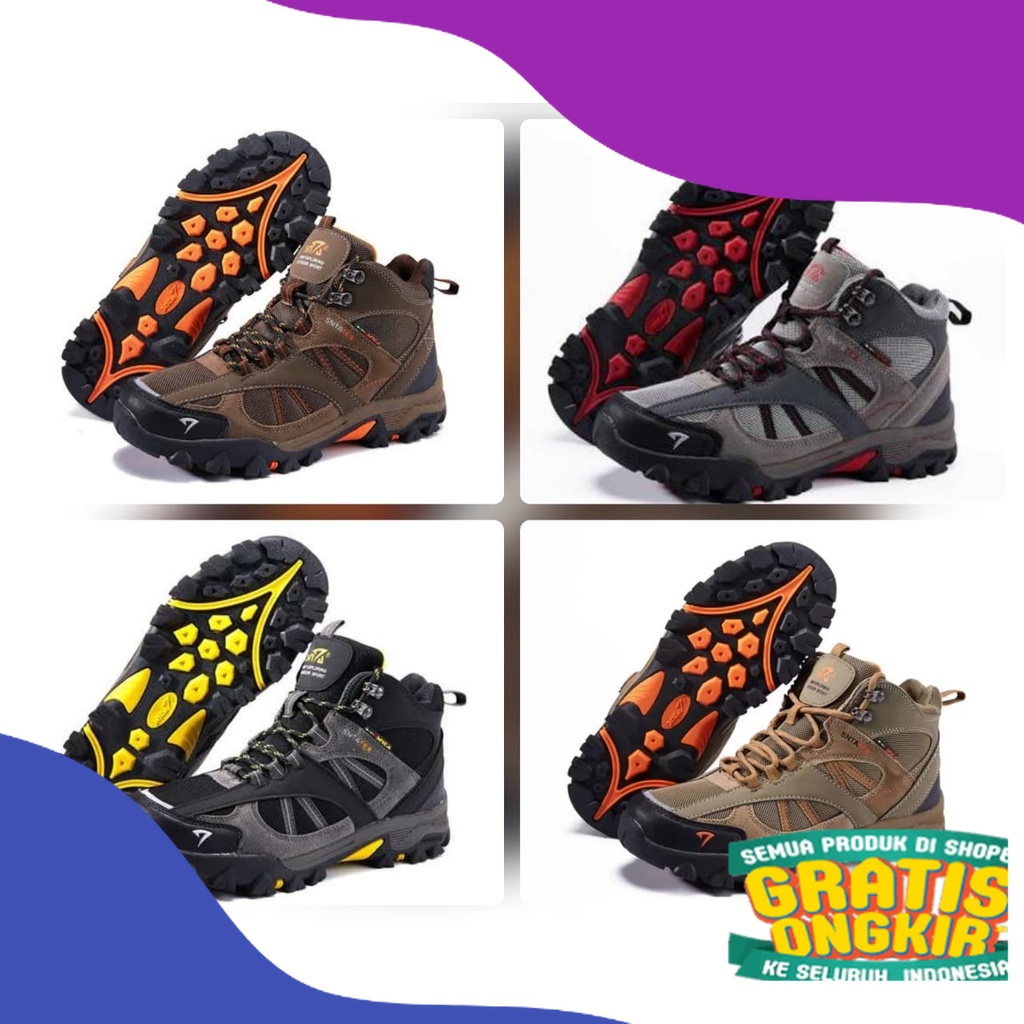 Jual Sepatu Gunung SNTA 481 Original Bonus Tali Cadangan/ Bigsize jumbo ...