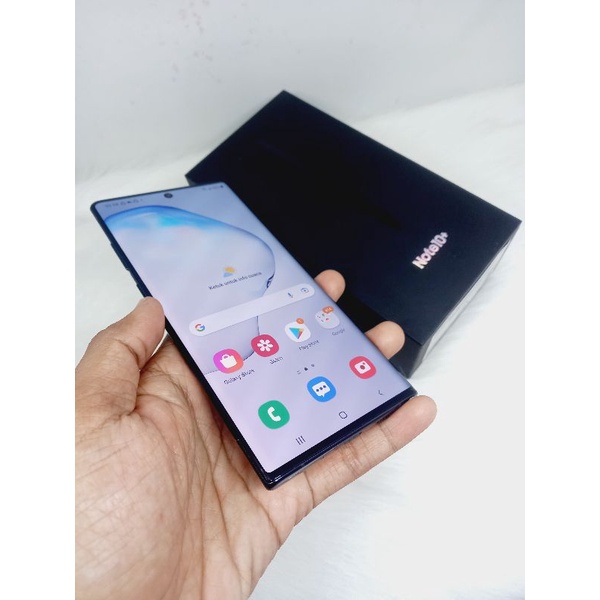 Jual Samsung Galaxy NOTE 10 plus Ram 12/256gb Second Fullset Original SEIN Indonesia hp seken ...