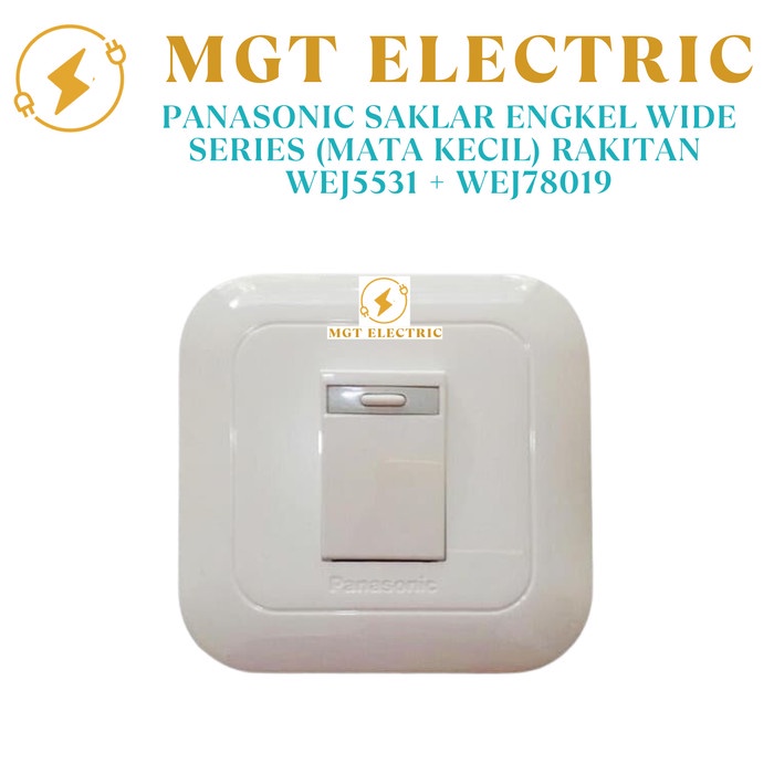 Jual PANASONIC SAKLAR ENGKEL Wide Series (Mata Kecil) WEJ5531 ...