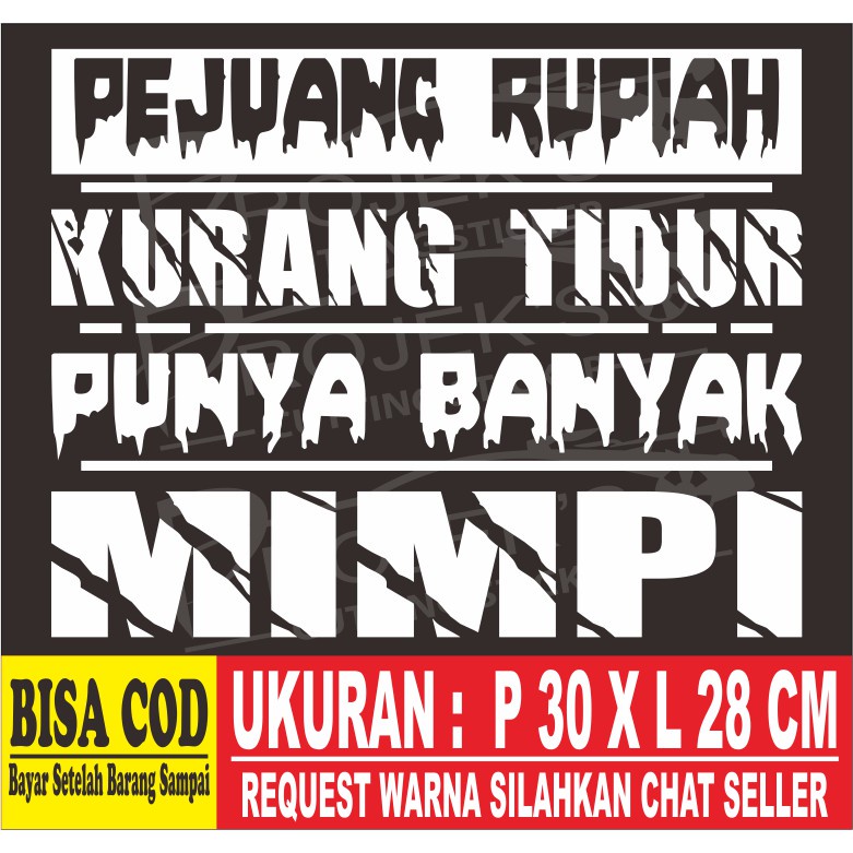 Jual Cutting sticker mobil stiker kaca mobil stiker variasi stiker ...