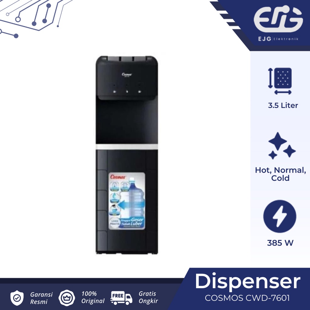 Jual COSMOS CWD 7601 DISPENSER GALON BAWAH 3 KERAN / CWD7601 | Shopee ...