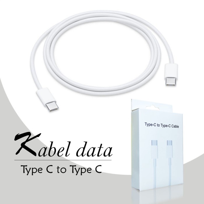 Jual KABEL DATA TYPE C KE TYPE C PACK DUS 0256BL239 | Shopee Indonesia