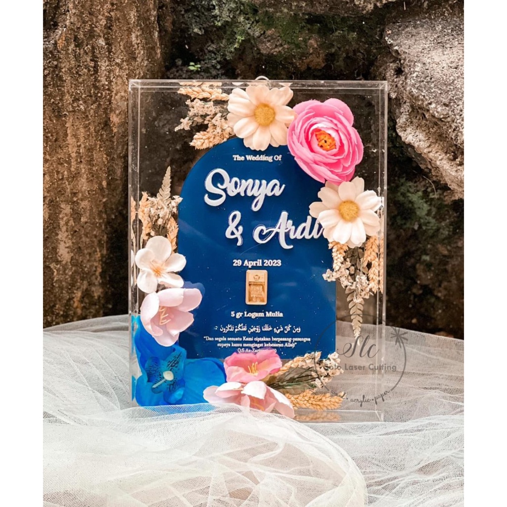 Jual READY BOTANIQUE DOME FRAME Mahar Pernikahan GIFT ANNIVERSARY ...