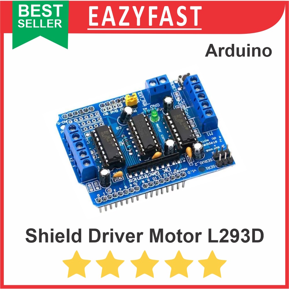 Jual Driver Modul Shield L293D Motor DC 4 Channel Arduino | Shopee Indonesia