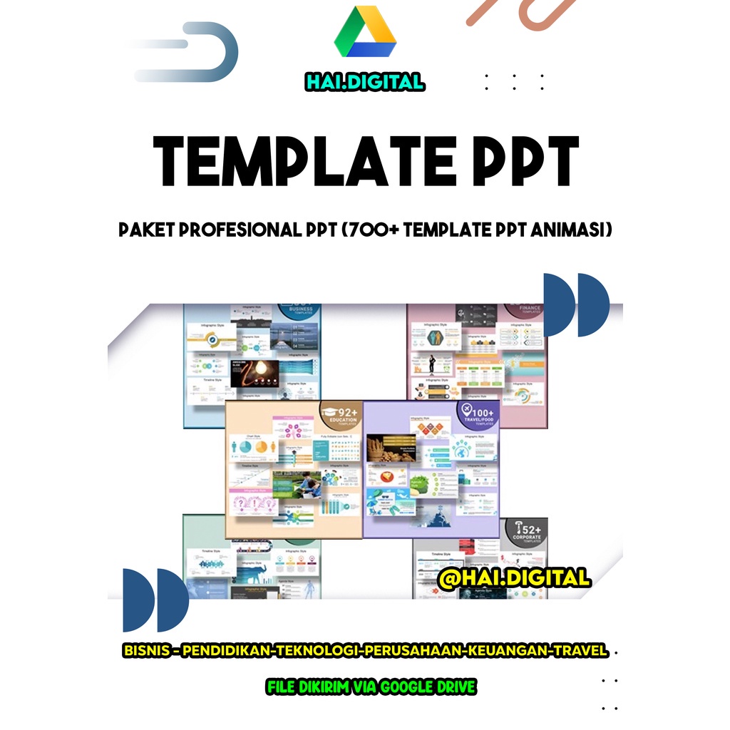 Jual (700+ Template PPT Animasi) Paket Profesional Power Point ...