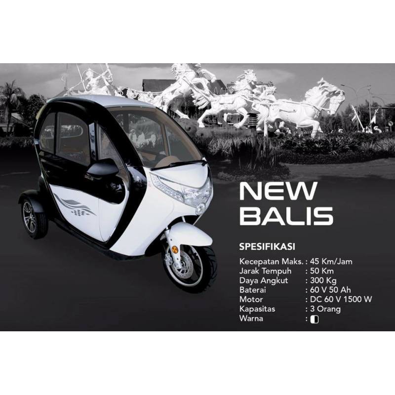 Jual Kendaraan Listrik Roda 3 Selis New Balis Dengan Spesifikasi 1500W ...