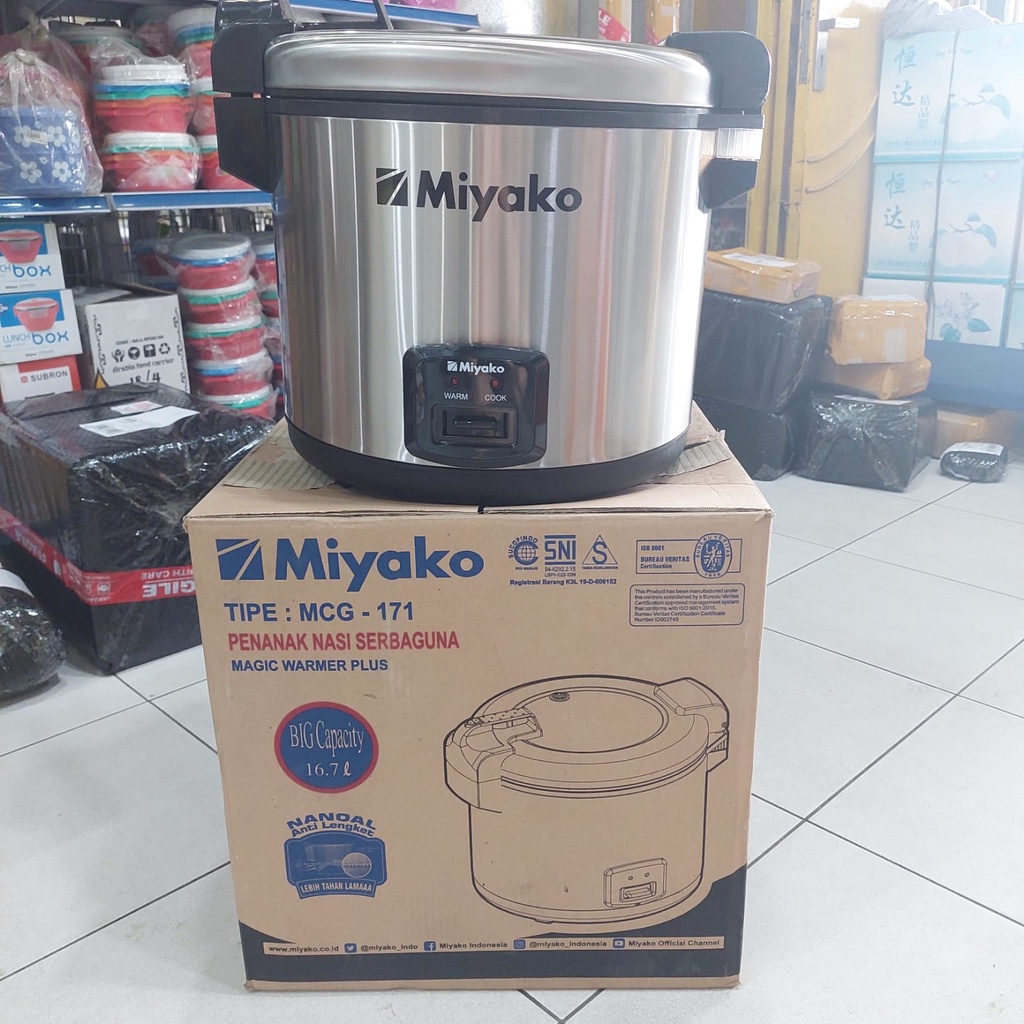 Jual MIyako MCG 171 -Magic Com JUMBO 6 Liter | Rice Cooker Kapasitas ...