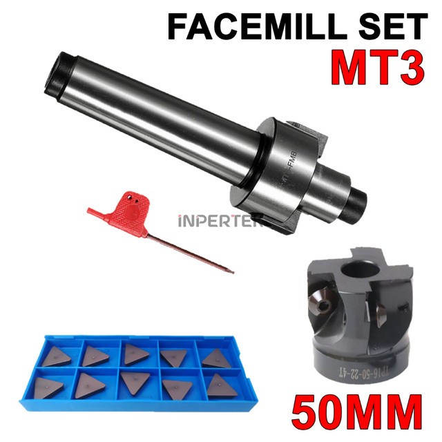 Jual Paket Arbor Set MT3 FMB22 Facemill 50mm Insert TPKN 16/22 Taper TP ...