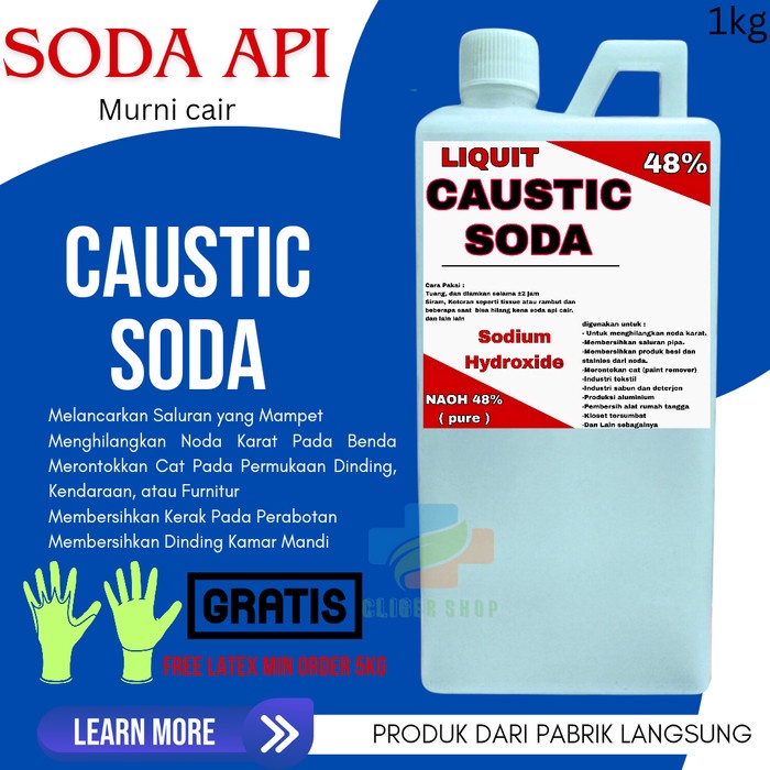 Jual CAUSTIC SODA 1 KG / SODA API CAIRD 48% | Shopee Indonesia