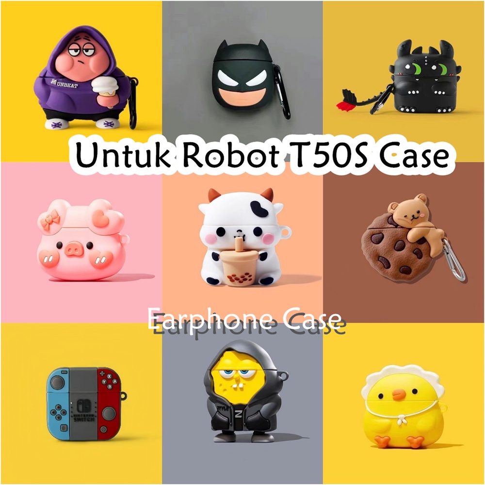 Jual 【inovasi】Untuk Case Robot Tws Airbuds T50S Silikon Casing Pola ...