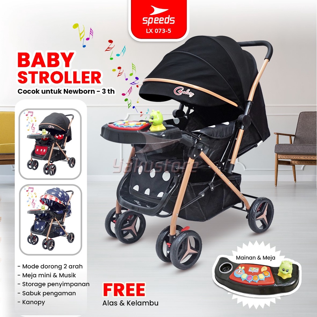 Jual SPEEDS Stroller Anak Premium Bayi Newborn Baby Stroller Kereta ...