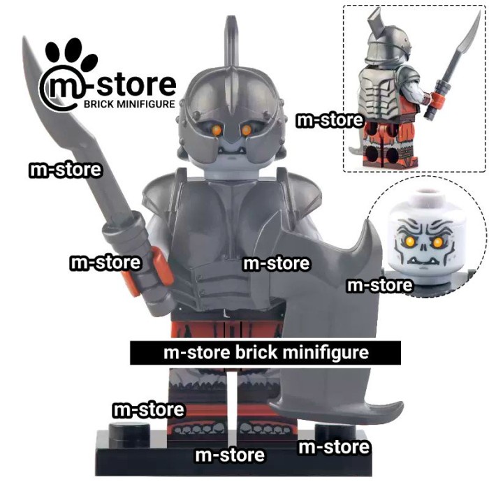 Jual block lord of the rings LOTR orc sword mini toy figure | Shopee ...