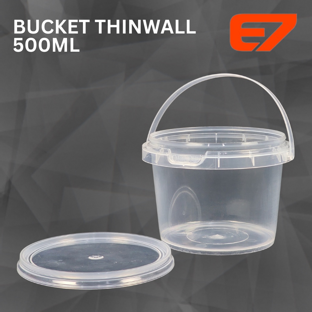 Jual Toples Bucket Thinwall Ember Seal 500ml + Handle - Dessert Box/Cup ...