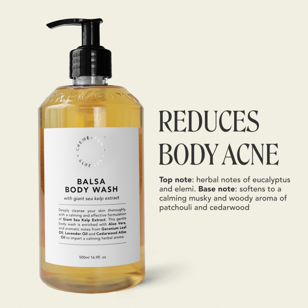 Jual COD Creme and Tonic Cleansing Body Wash Balsa 500ml | Shopee Indonesia