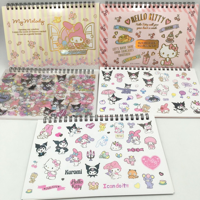 Jual sanrio sticker books buku sticker kuromi cinnamonroll melody ...