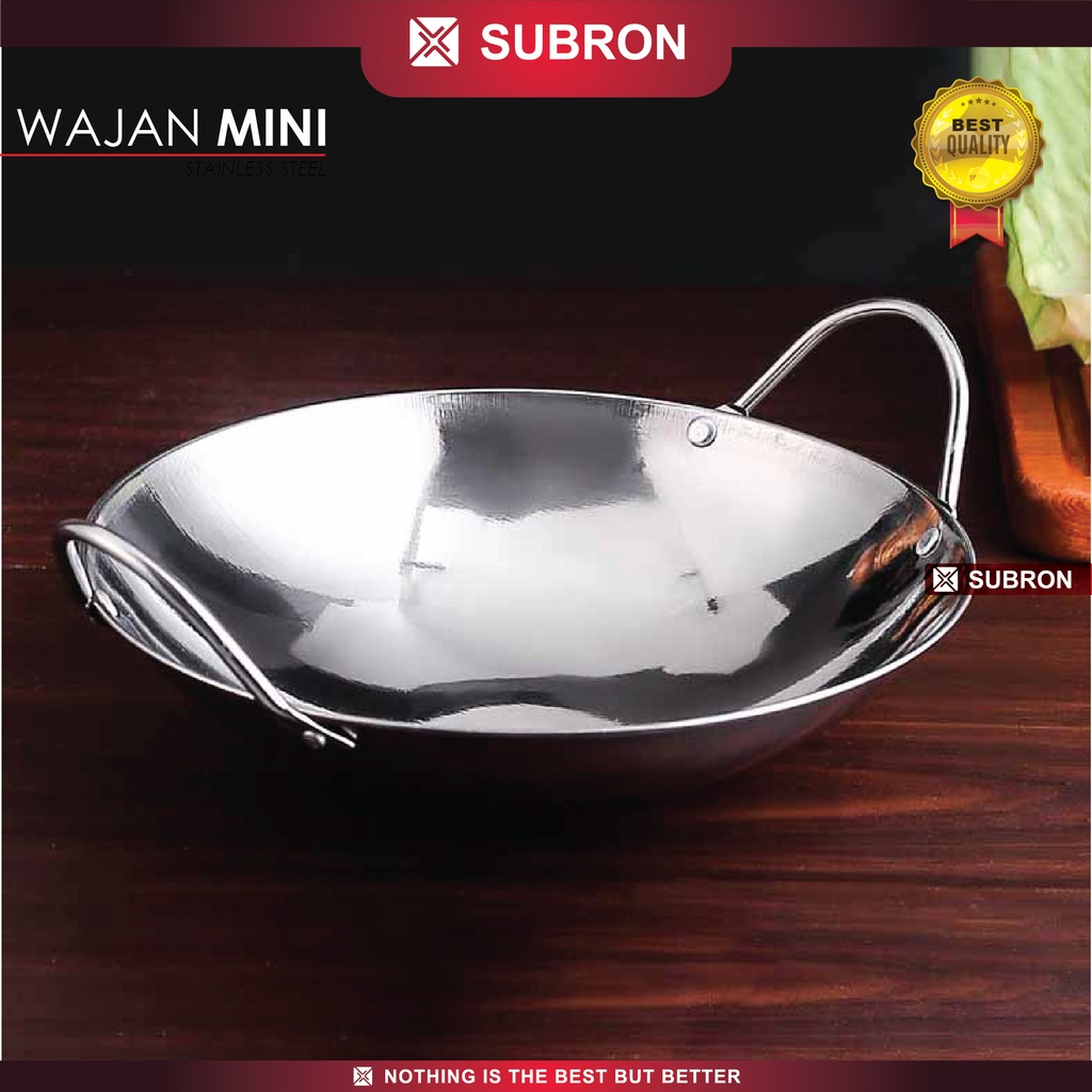 Jual Wajan MINI Piring Saji Prasmanan Katel Bar Stainless Steel Tebal ...