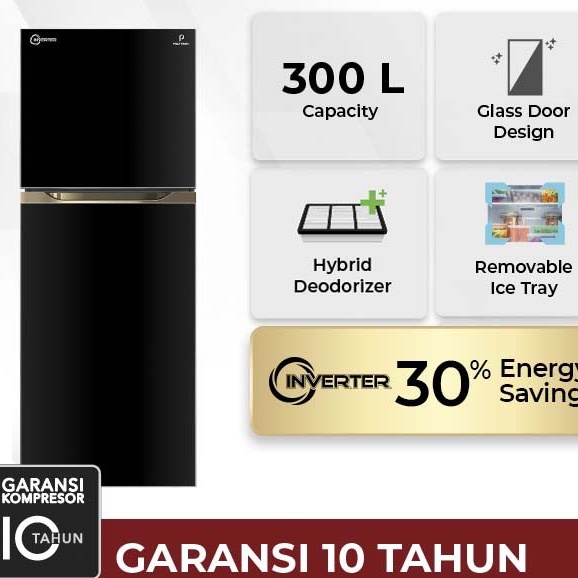 Jual Kulkas POLYTRON Jumbo 300 Liter Inverter New Belleza Big Liter ...
