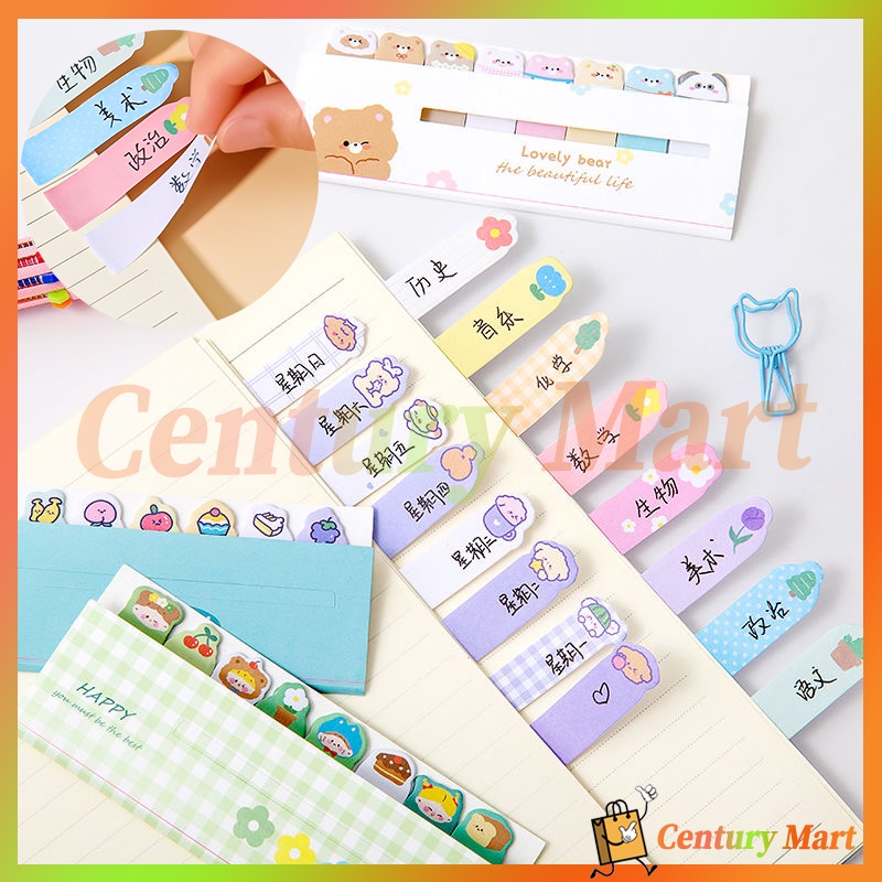 Jual Sticky Notes Karakter 8IN1 /sticky notes /Penanda Buku Stationery ...