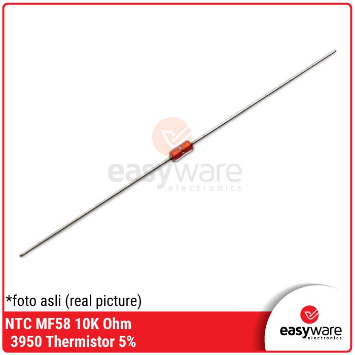 Jual THERMISTOR TEMPERATURE SENSOR NTC MF58 3950 10K OHM 5 PERSEN NTC 10K CO27(10pcs) | Shopee ...