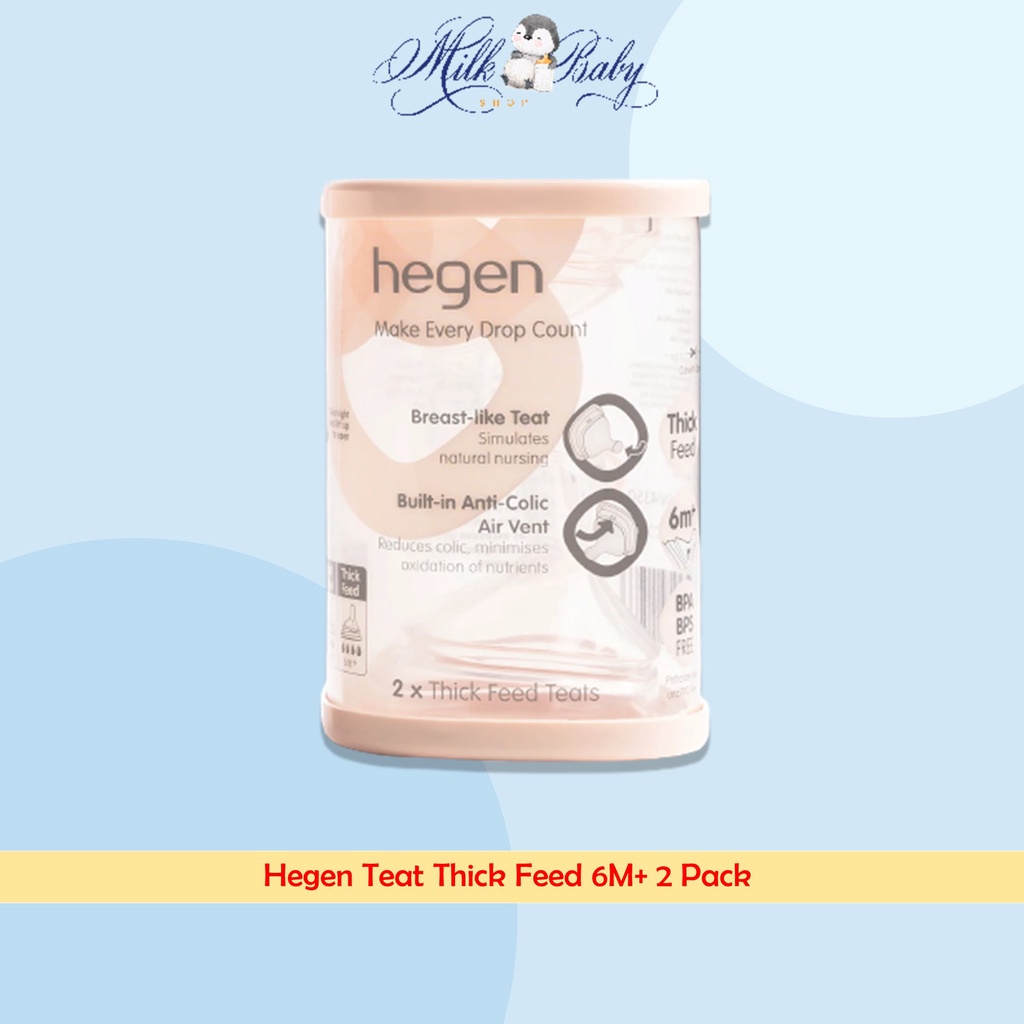 Jual Hegen Teat Thick Feed 6M+ 2 Pack | Shopee Indonesia