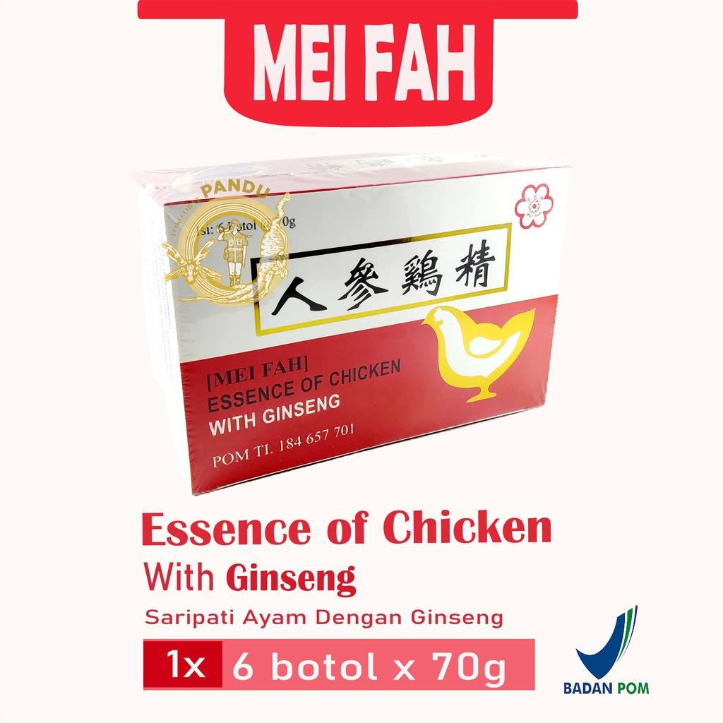 Jual MEI FAH ESSENCE OF CHICKEN WITH GINSENG / PATI AYAM DENGAN GINSENG ...