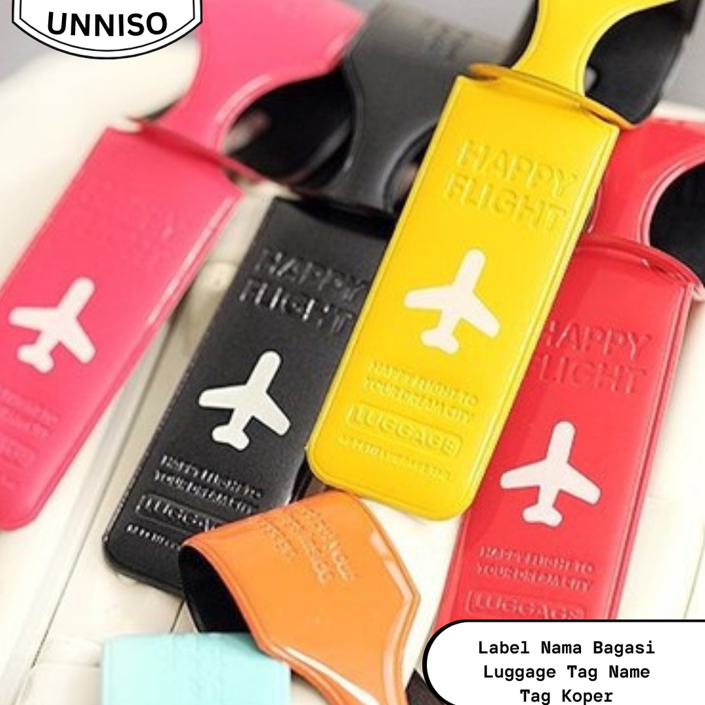 Jual UNNISO - Label Nama Bagasi Luggage Tag Name Tag Koper | Shopee ...