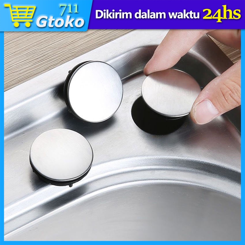 Jual Dop Wastafel Penutup Lubang Sabun Kran Tutup Baut Stainless Steel ...