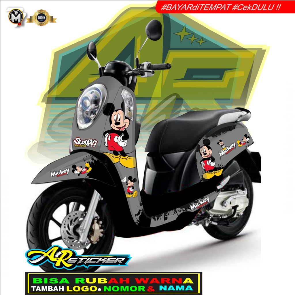 Jual Decal scoopy Scoopy full body Full Blok Decal Scopy Dekal Stiker ...