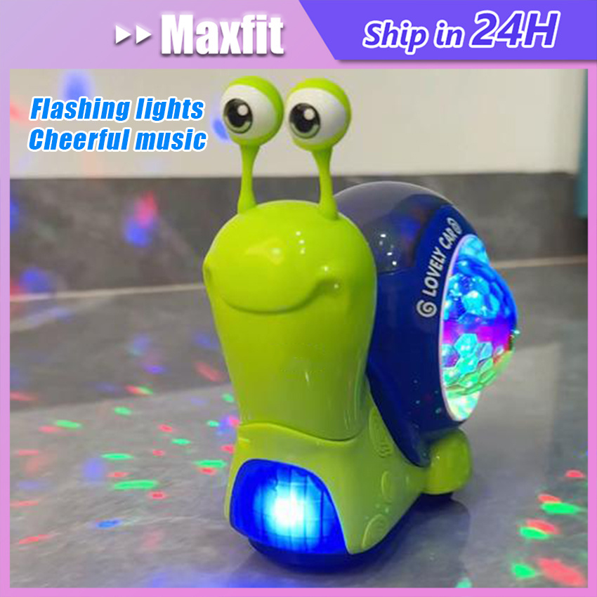 Jual Mainan Siput Tarik Goyang Ada Musik Dengan Dan Lampu Led Push ...