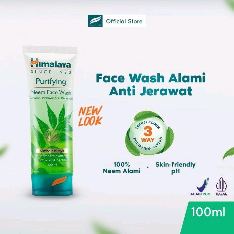 Jual Himalaya Purifying Neem Face Wash 100Ml Sabun Pembersih Wajah Anti ...
