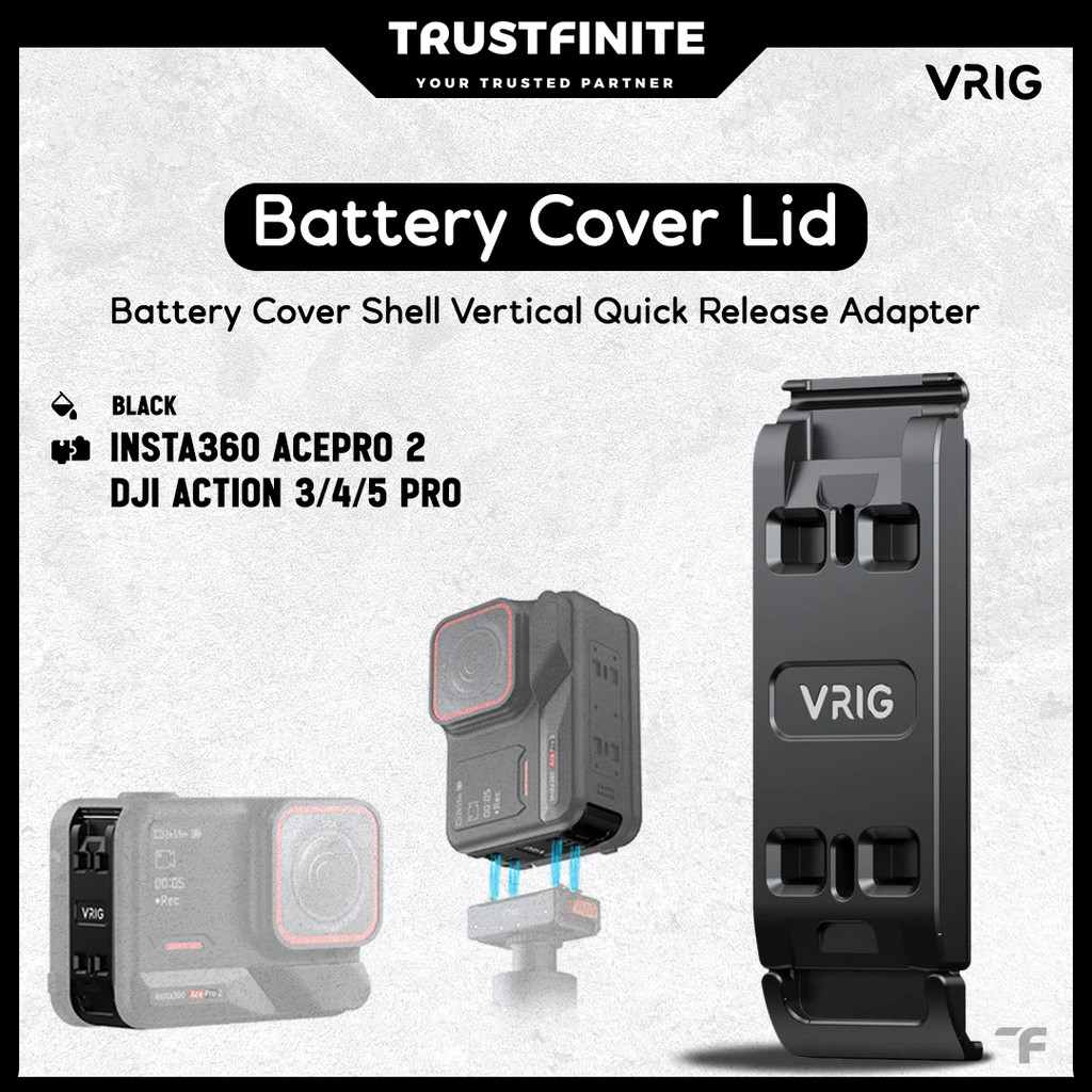 Jual VRIG Aluminium Battery Cover Lid with Quick Release Mount for Ace ...