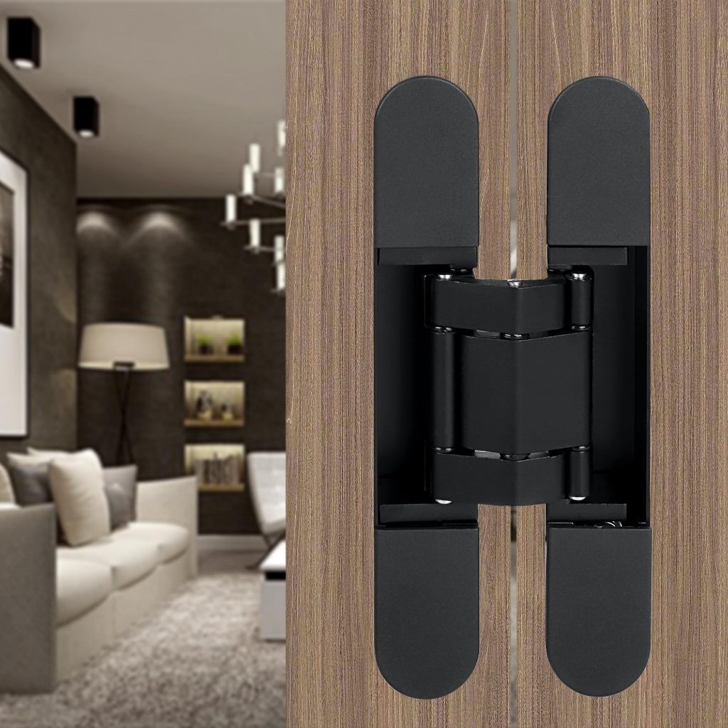 Jual Nicole Engsel Tanam Pintu Engsel Concealed Invisible Hinges Black ...