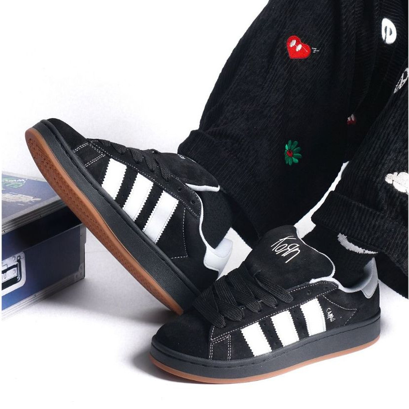 Jual Sepatu Sekolah Campus 00s X Korn Core Black Cloud White Gum ...
