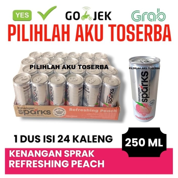 Jual Kenangan SPARKS PEACH Kaleng 250 ml - ( HARGA 1 DUS ) | Shopee ...