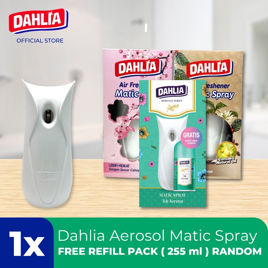 Jual ZX45RT DAHLIA Air Freshener Matic Spray | Shopee Indonesia
