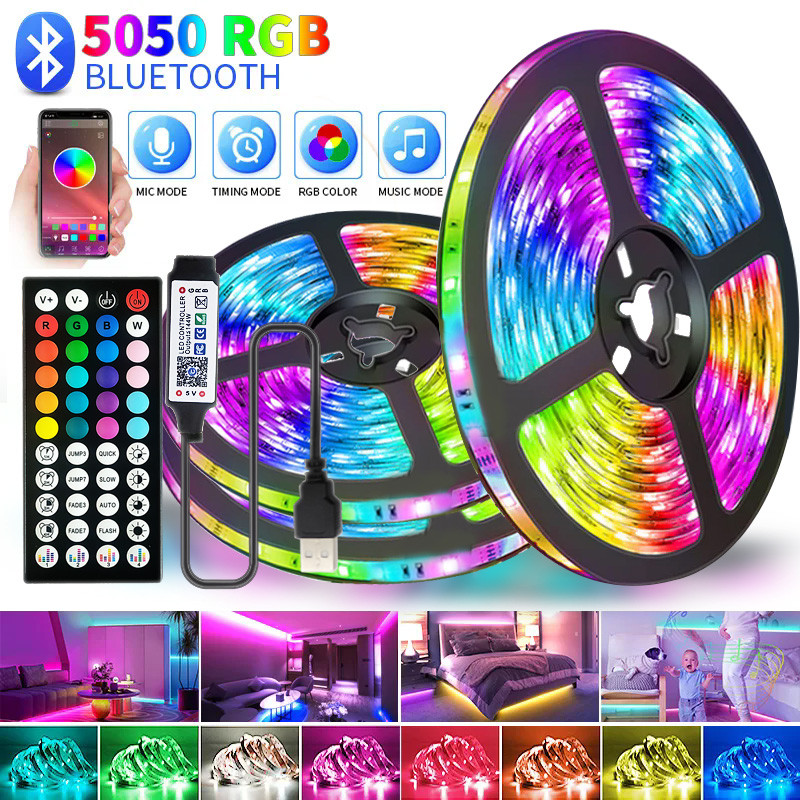 Jual Led Tape 5V 5050 Usb Rgb Led Strip Light For Room Tv Smart ...