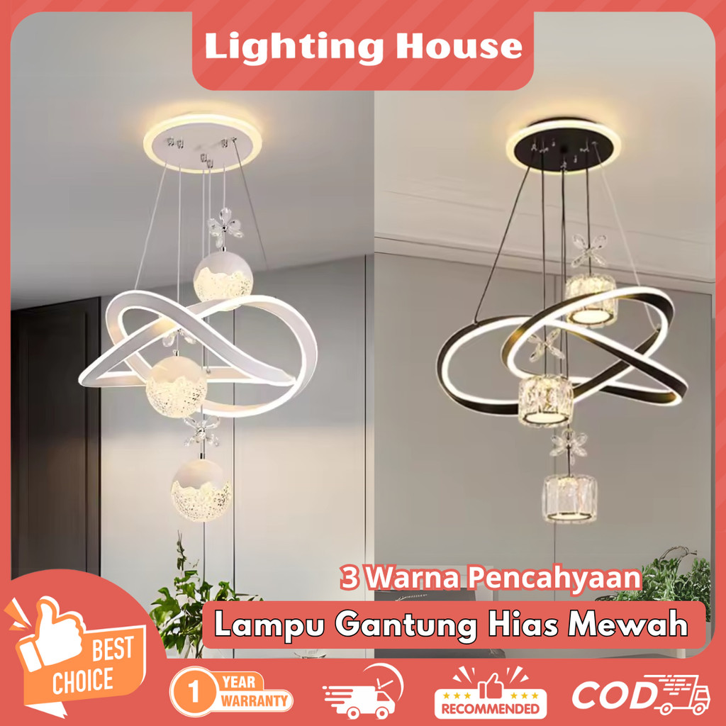 Jual Lighting House⭐Garansi 1 Tahun⭐️Lampu Gantung Restoran Baru Lampu ...