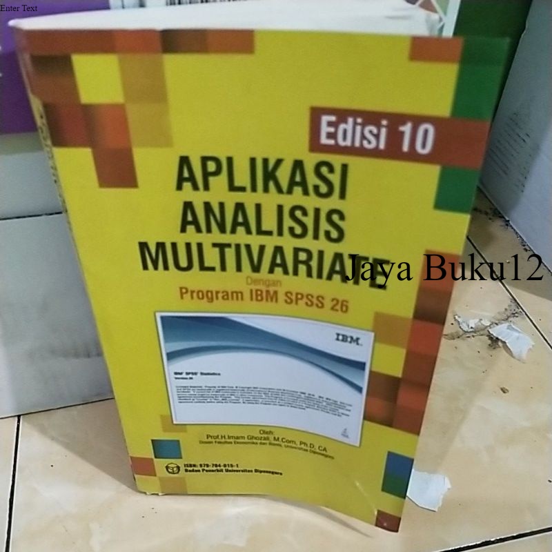 Jual Buku Aplikasi Analisis Multivariate Dengan Program IBM SPSS 26 | Shopee Indonesia