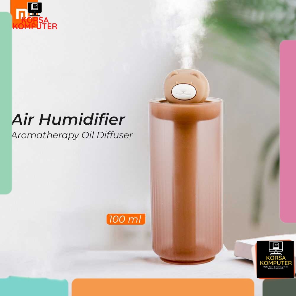 Jual Air Humidifier Stick Aromatherapy Oil Diffuser Cute Bear 100ml ...