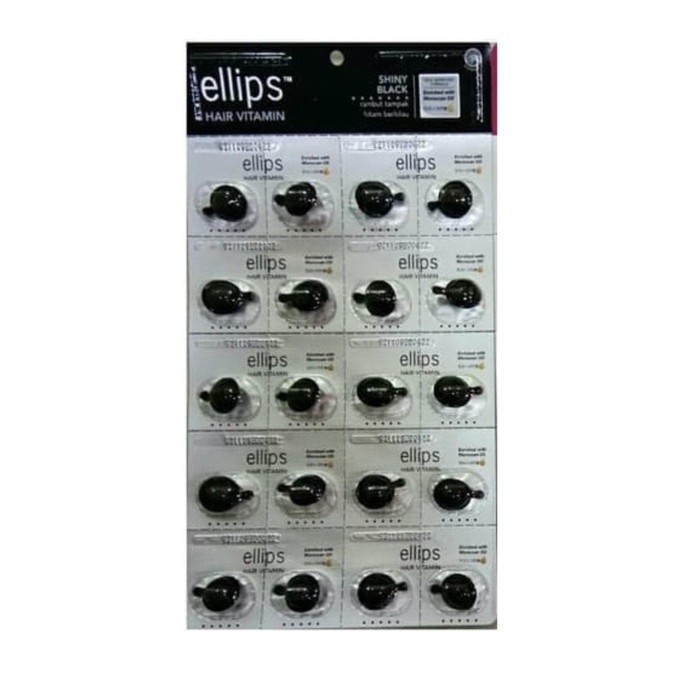 Jual Ellips Hair Vitamin isi 20 Capsules | Elips Perawatan Rambut Hitam ...