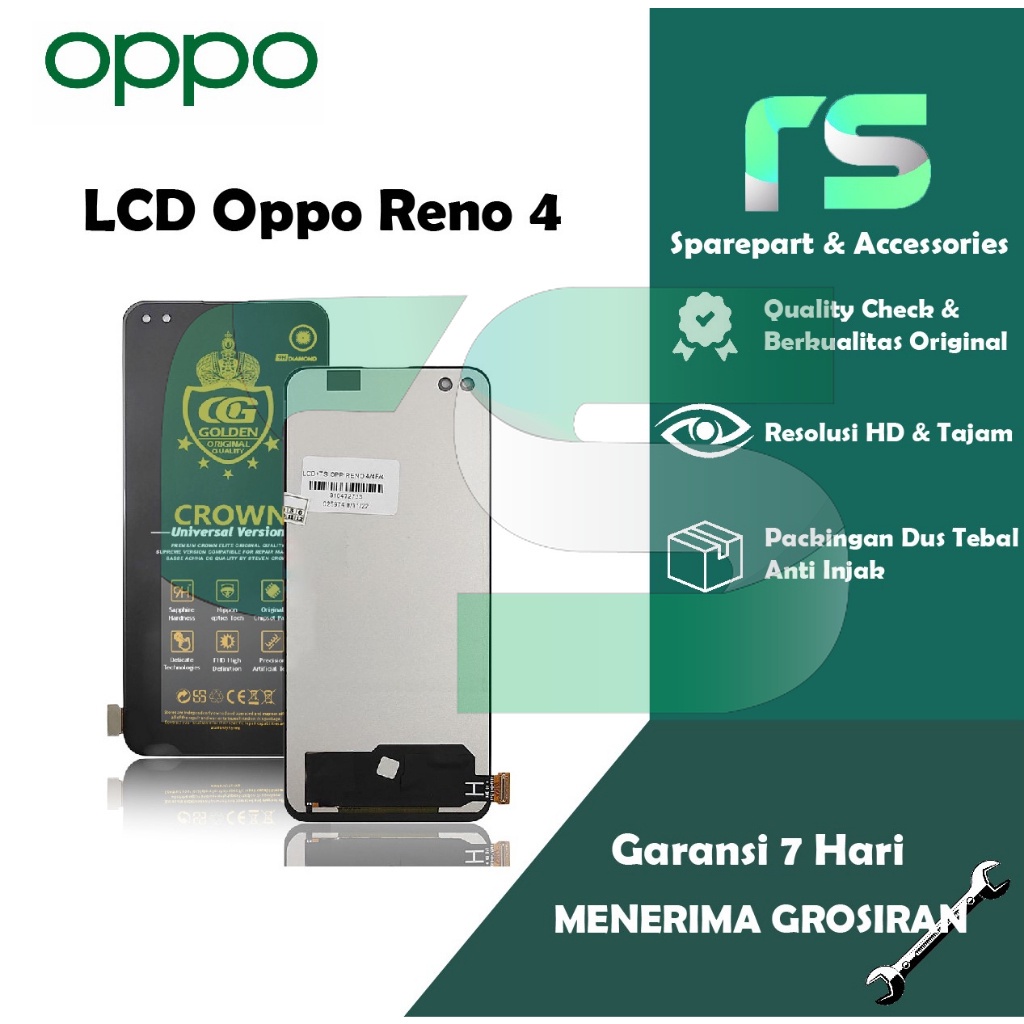 Jual LCD TOUCHSCREEN TS OPPO RENO 4 / RENO 4F / 4 LITE ORIGINAL FULLSET ...