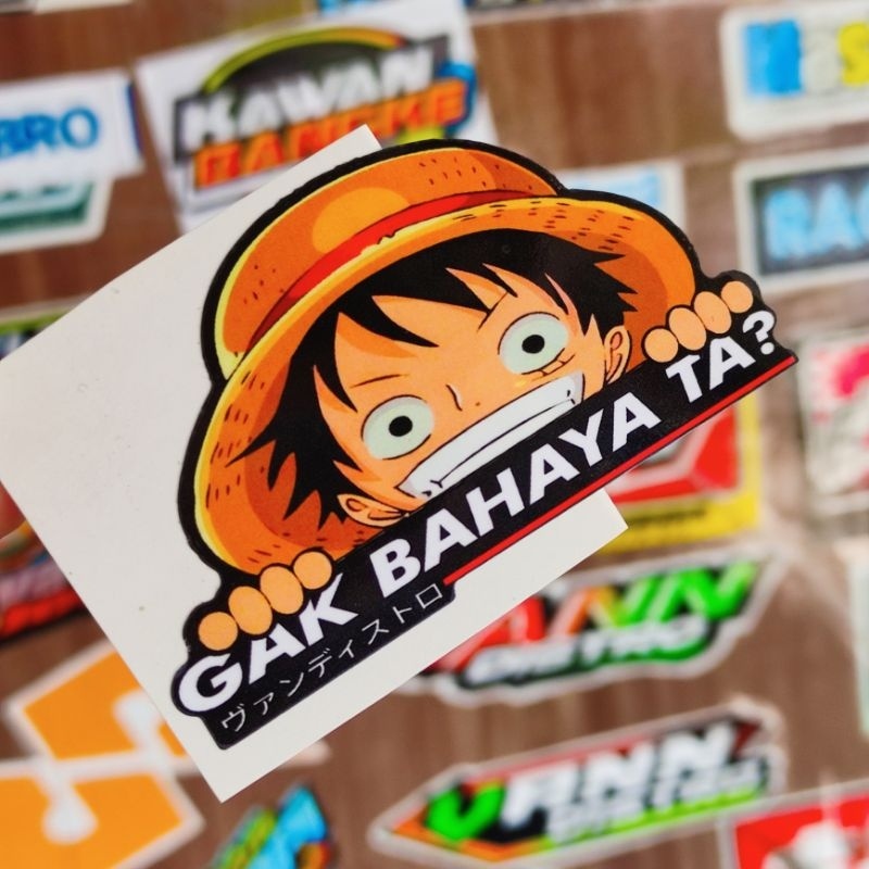 Jual Stiker GAK BAHAYA TA? ( LUFFY ) | Shopee Indonesia Jual Stiker GAK BAHAYA TA? ( LUFFY ) | Shopee Indonesia