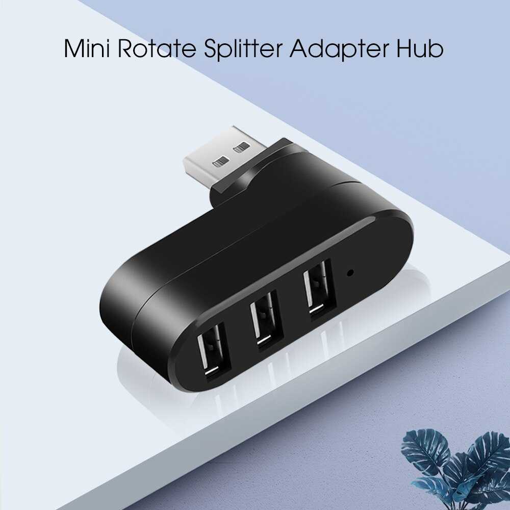 Jual Kebidu USB Hub 2.0 3 Port Mini Rotary Splitter Adaptor - KU180 ...