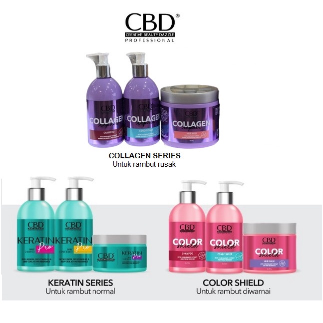 Jual READY CBD COLOR SHIELD HAIR MASK 500ML / SHAMPOO 250 ML ...